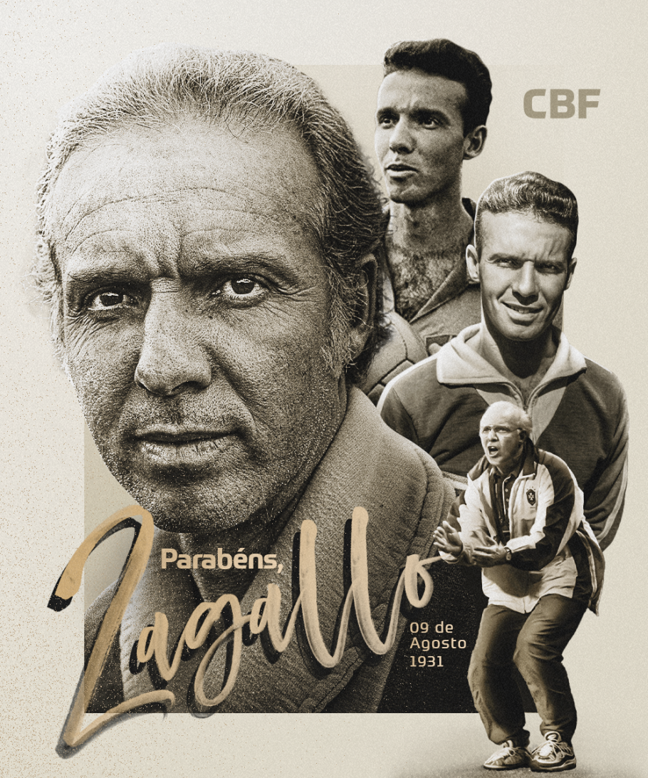 Morre Zagallo, lenda do futebol brasileiro e mundial, aos 92 anos